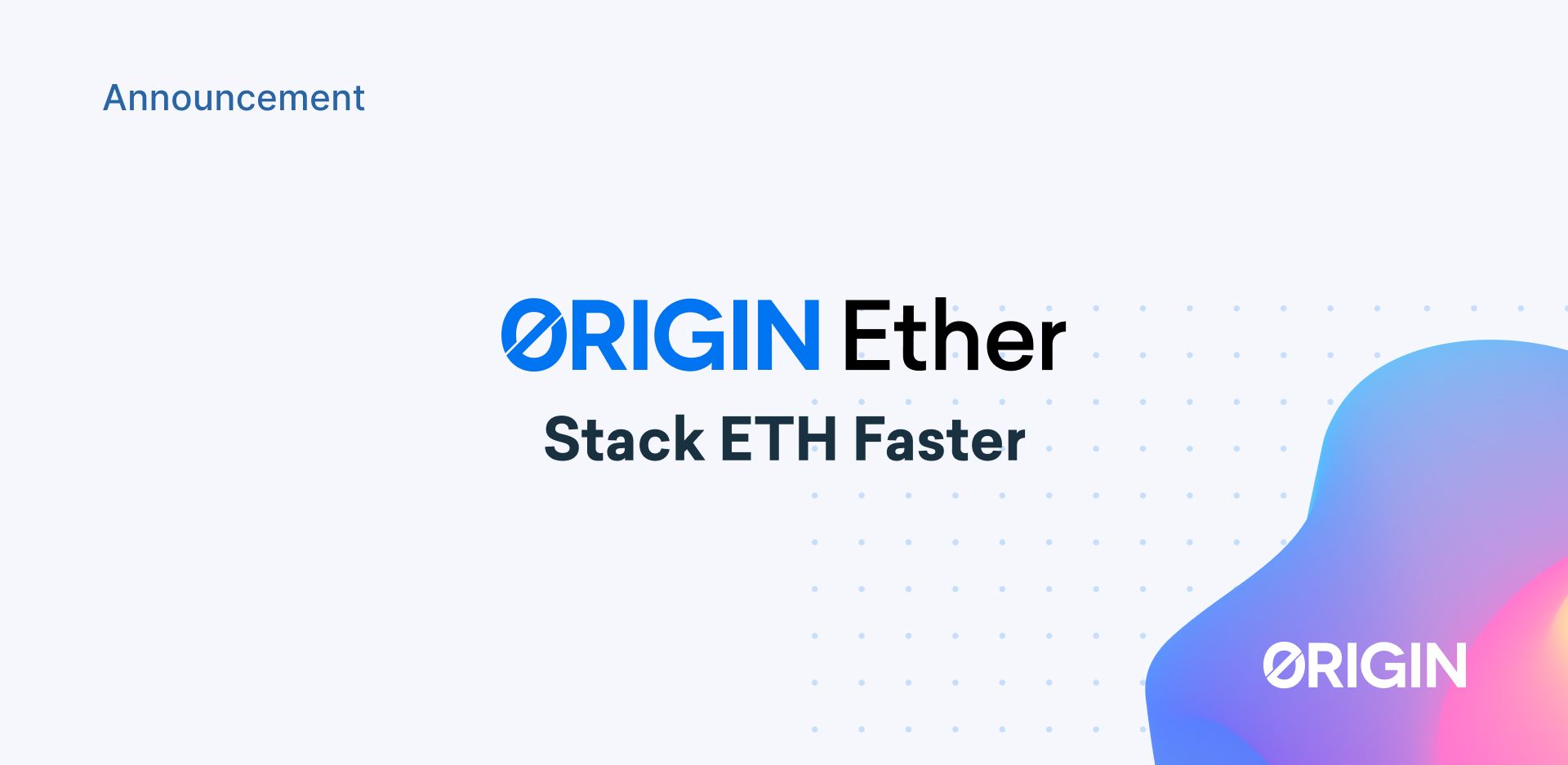 Say Hello to OETH: Origin's ETH Yield Aggregator